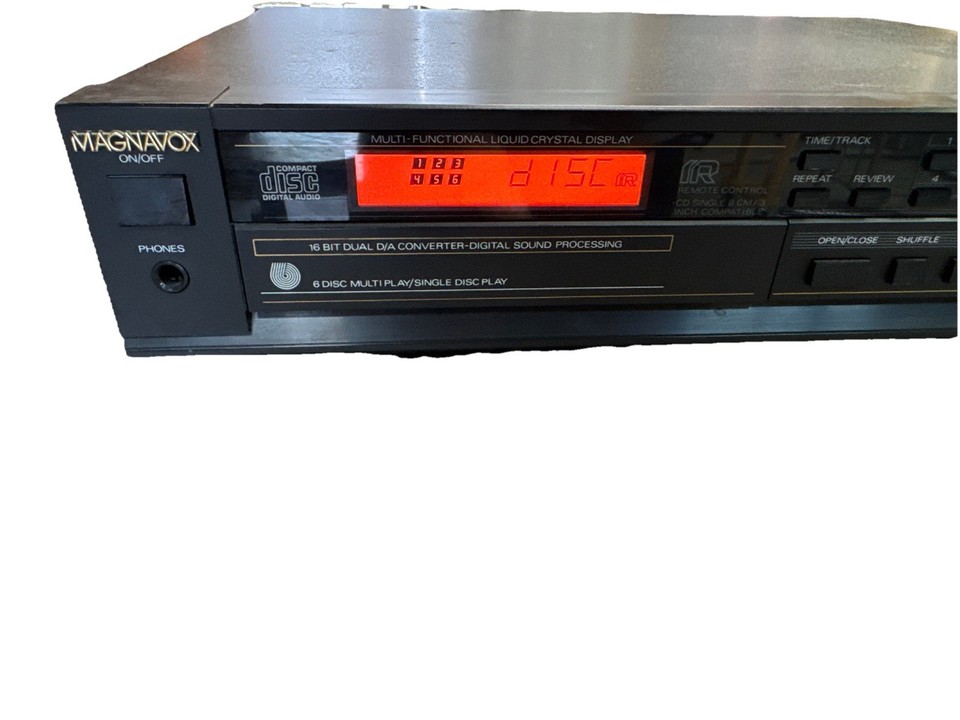 Vintage CD Player MAGNAVOX CDB 486 Music Player | No Remote Missing 6 ...