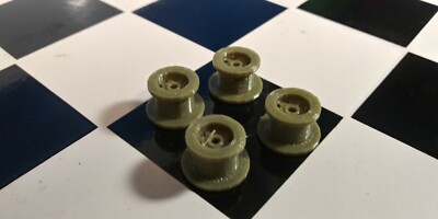 4 VL Army Green Schaper Stomper 4x4 Plastic Truck RIMS (3D Printed ...