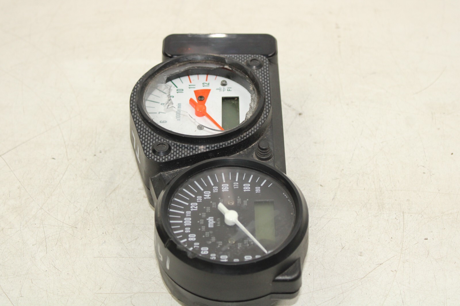 Suzuki TL1000R Dash speedometer clocks 15k miles 1998 - damaged (D) | eBay