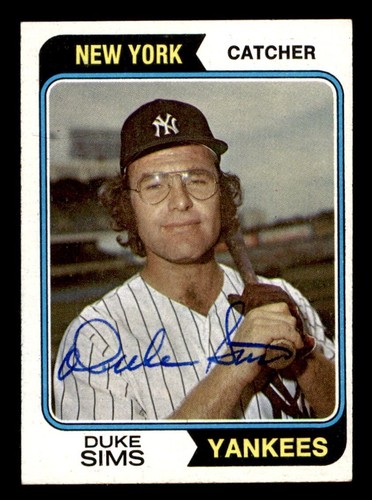 1974 Topps Baseball #398 Duke Sims Signed Autograph (no COA) | eBay