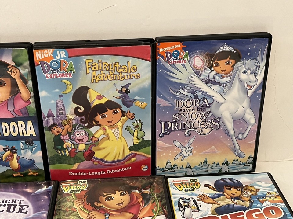 Lot of 8 Nick Jr. Nickelodeon DVDs Dora & Diego | eBay