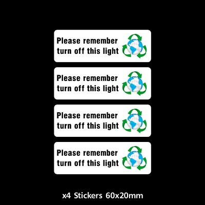 Please remember to turn off light Sign / Sticker - Shop, House, Home ...
