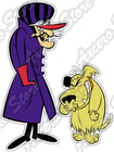 Dick Dastardly Muttley Dog Funny Cartoon Car Bumper Vinyl Sticker Decal ...