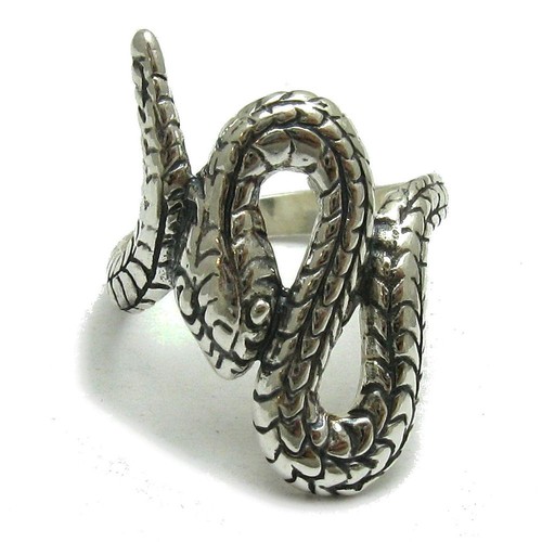 Genuine Sterling Silver Snake Ring Solid 925 Perfect Quality Hallmarked ...