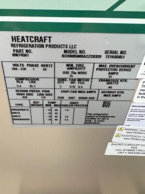 AC & Refrigeration Units - Bohn Condenser