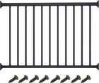 Metal Guard Rail Kit with Balusters and Brackets for Deck Porch Outdoor ...