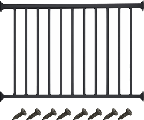 Metal Guard Rail Kit with Balusters and Brackets for Deck Porch Outdoor ...