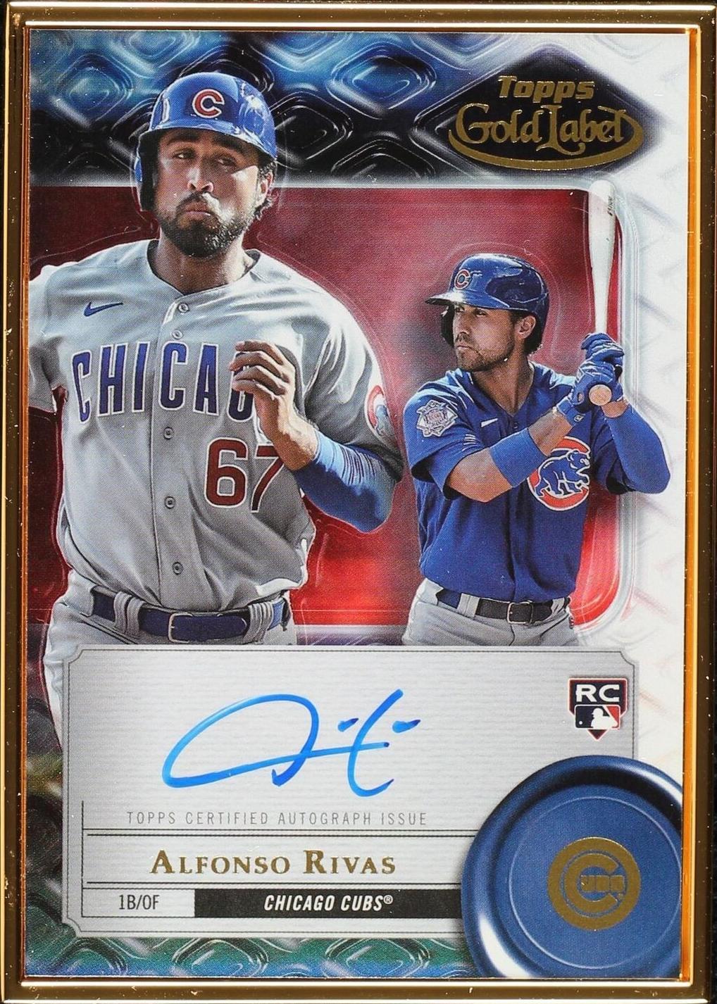 2022 Topps Gold Label - Framed Autographs Alfonso Rivas #FA-ARI (AU, RC ...