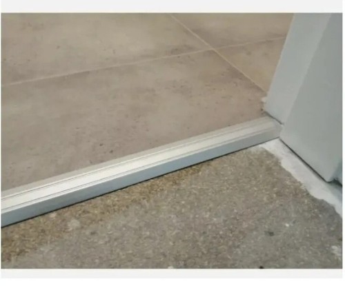 2x 900mm SELF ADHESIVE ANODIZED ALUMINIUM DOOR FLOOR Lino EDGE TRIM ...