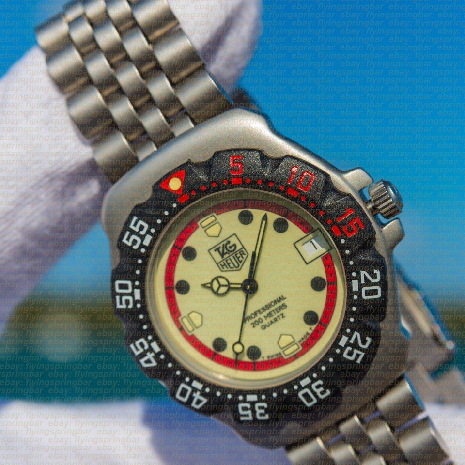 NOS Full Set Tag Heuer 35mm Formula 1 Red/ Black/ Luminous Dial F1 ...