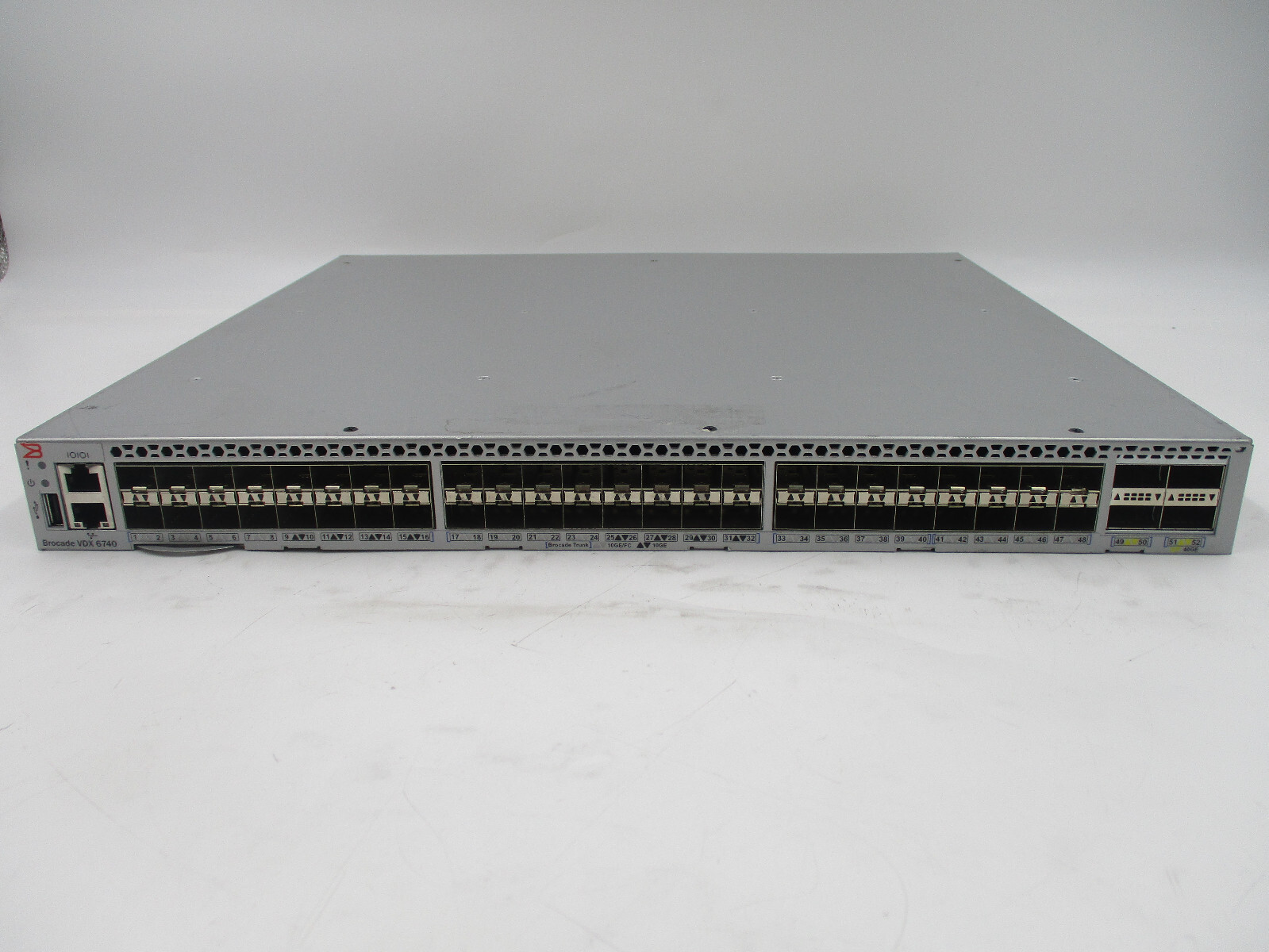 Brocade VDX 6740 48-Port 40GE 4-QFSP 2x PSU Switch P/N: BR-VDX6740-64-R ...