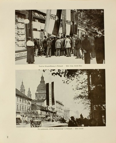 1916 WWI WW1 PRINT AFTER THE WAR DECLARATION IN BUDAPEST | eBay