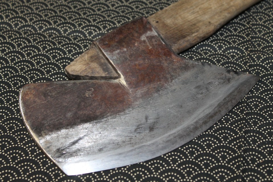 VTG -1970s Japanese Axe Hatchet Signed Blacksmith Handmade Carpenter ...