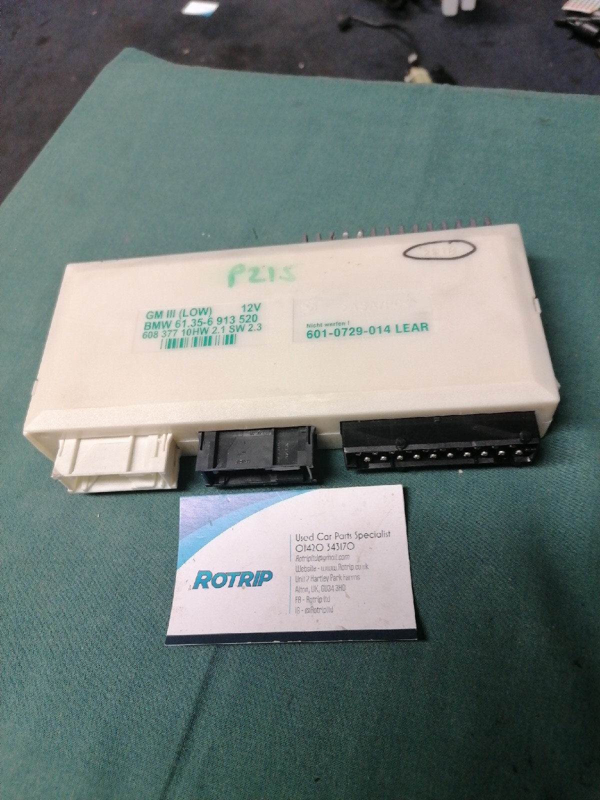 BMW E39 520i 525i Touring 2001 - GM3 Low General Body Control Module ...