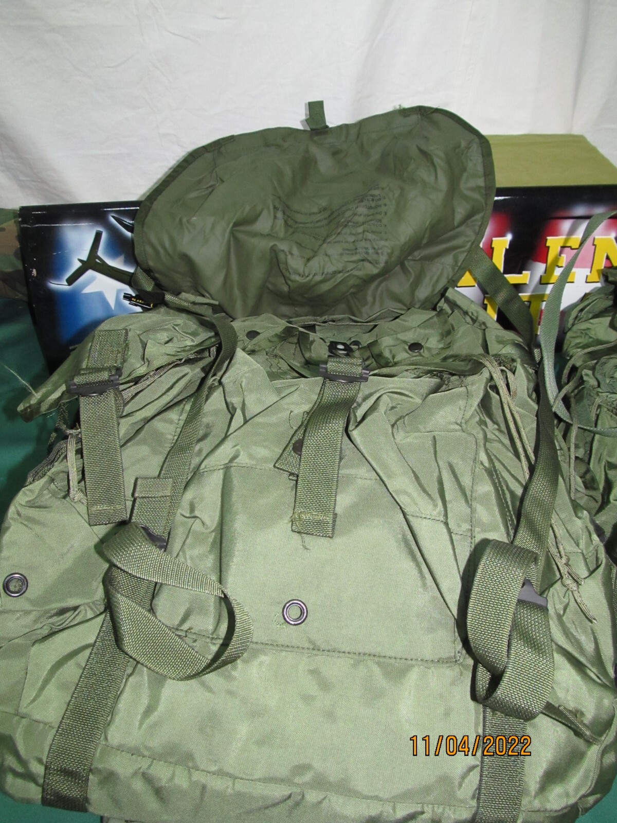 Military Issue NEW Large Alice Pack With Frame Straps Kidney Pad Wet ...