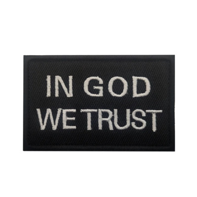 In God We Trust Christian Embroidered Hook and Loop Tactical Morale ...