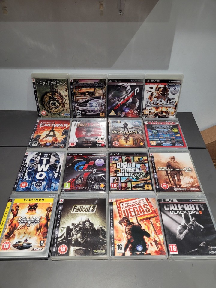 Playstation 3 Game Bundle X 16 (GTA, Midnight Club, Condemned, COD ...
