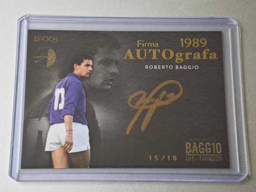 Epoch Fiorentina Baggio Soccer Italy Milan Auto Autograph Signed Card ...