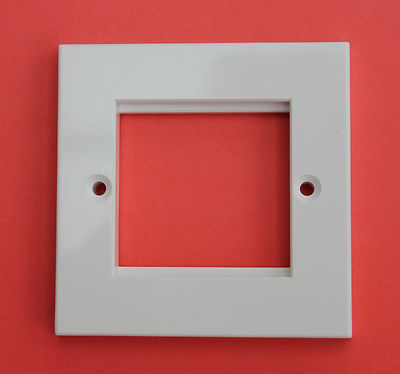 Euro-Style Single Gang Standard Faceplate in White "Unloaded" BRAND NEW ...