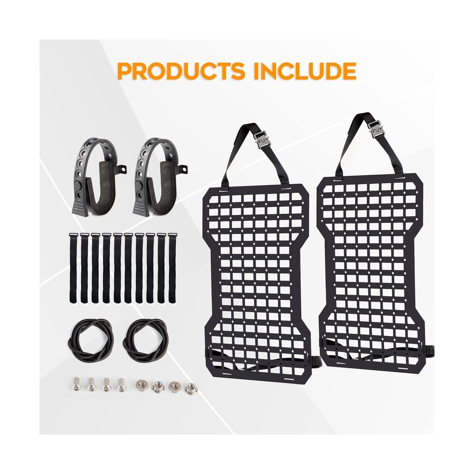 Molle Seat Back Organizer Molle Panel Gun Holder Gun Rack For Vehicles ...