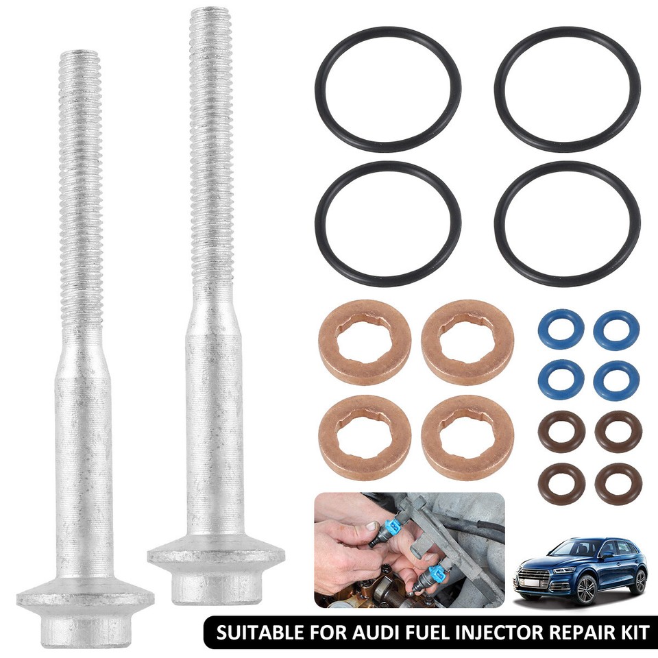 2pc Injector Seal & Bolts For VW Golf Caddy Polo Audi A1 A3 Skoda Seat ...