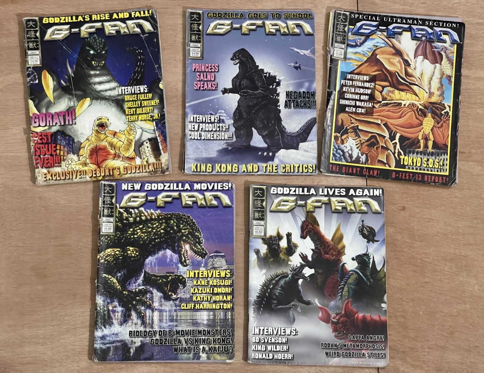 G-Fan Magazine #75-79 Godzilla Kaiju from 2006-2007 | eBay
