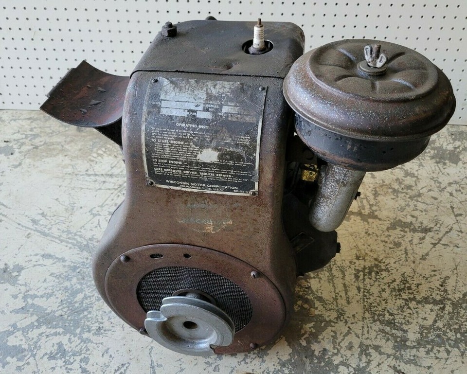 Wisconsin Model AENL Hand Crank Engine Ser 3261035 Mostly Complete With ...