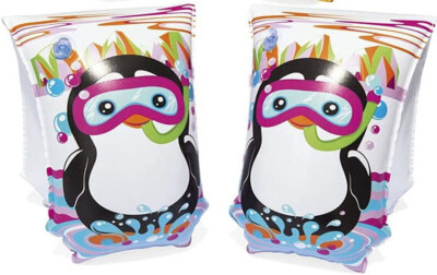 Penguin Swimming Aquatic Armbands Childrens Kids Training Arm Bands ...