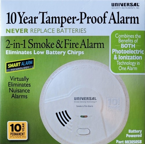 USI Electric MI3050SB 2-in-1 Smoke and Fire Smart Alarm for sale online ...