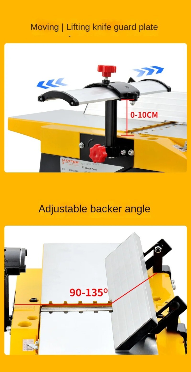 Multifunctional Flat Planer Woodworking Electric Planer Benchtop Power ...