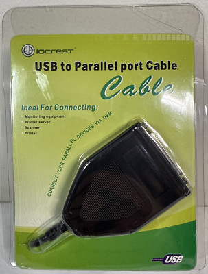 IO Crest / USB 2.0 to DB25 Parallel Printer Cable / SY-ADA10003 | eBay
