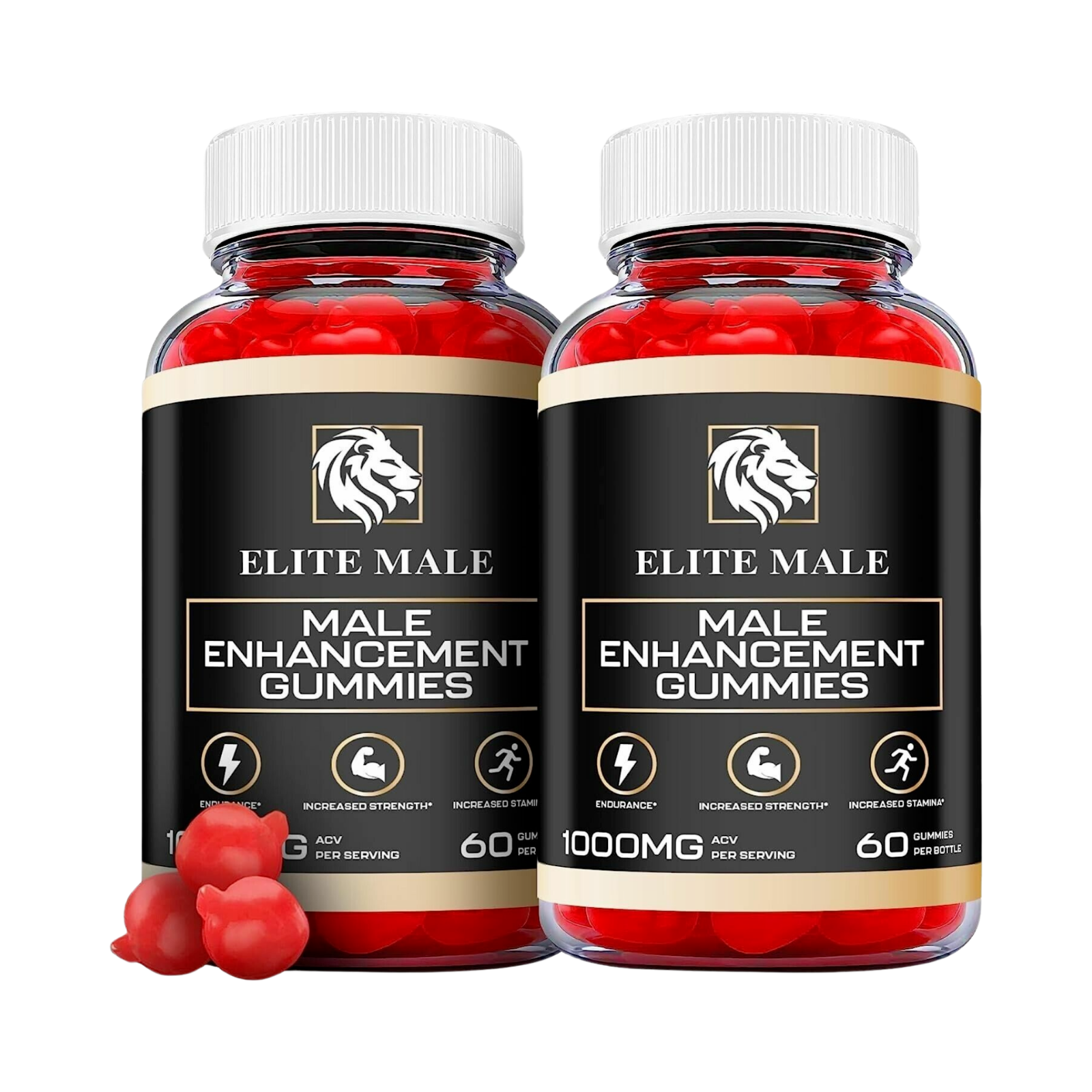 2-Pack Elite Male Gummies - All Natural Enhancement Support For Men ...