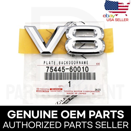 GENUINE Toyota Land Cruiser GX470 LX470 OEM Rear V8 Emblem Badge 75445 ...