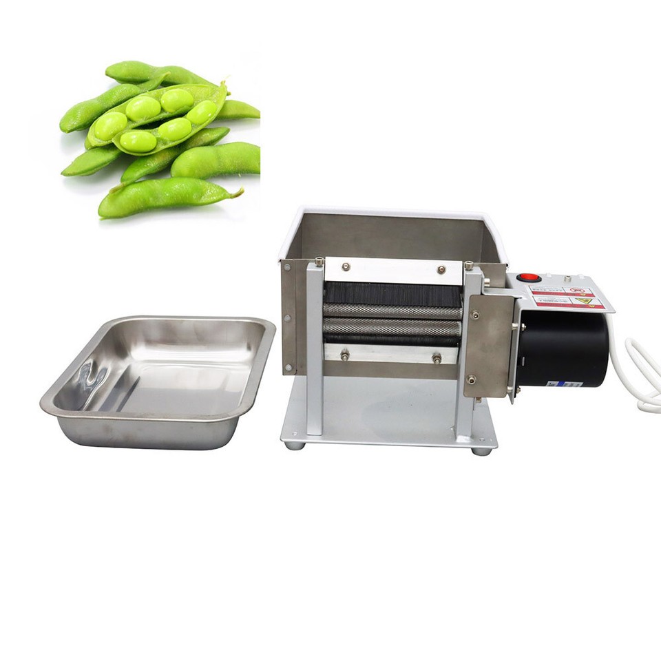 OPEN BOX! 220V Electric Pea Peeling Machine Edamame Sheller 40W 8-15KG ...