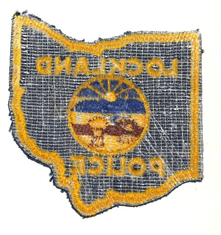 LOCKLAND OHIO OH Sheriff Police Patch – STATE SHAPE –VINTAGE OLD MESH ...