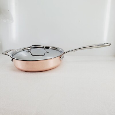 All-Clad 3-QT C4 Copper Saute SOUP searing browning pan with Loop and ...