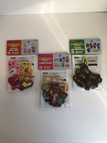 Lakeshore Storytelling Glove Puppets 3 Bears Little Red Hen Teasing Mr ...