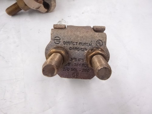 5 Pack Burndy GAR6429 Mechanical Ground Connector 2/0-250CU 3/8IPS ...