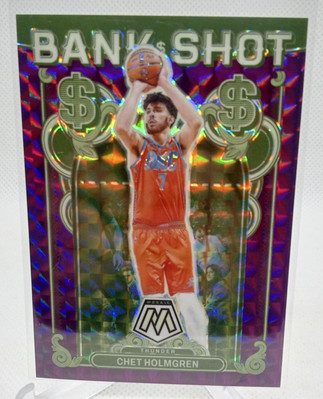 2023-24 Panini Mosaic #15 Chet Holmgren Bank Shot Mosaic Purple #/99 | eBay