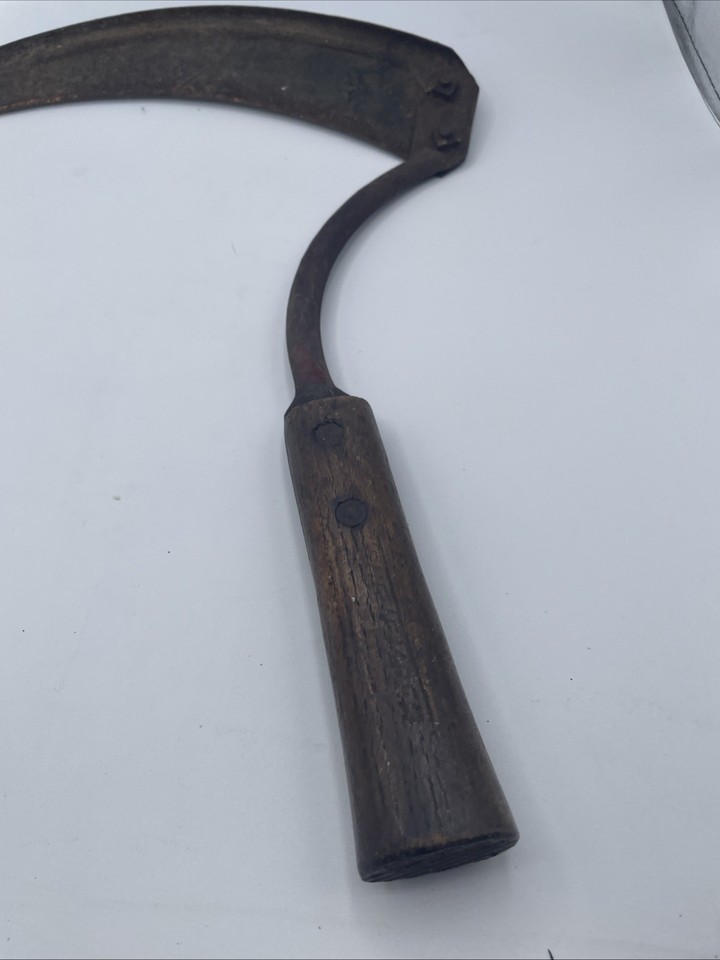 Vintage Hand Scythe Sickle Hay GrassCorn Farm Tool Primitive Free ...