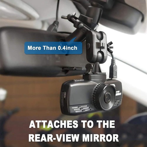 Portable Dash Cam Mount with 16 Joints 360 Degree Rotation Easy Install ...