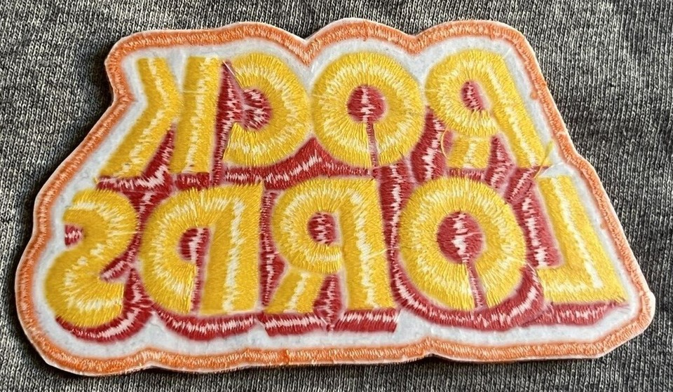 ROCK LORDS embroidered figure patch action logo title symbol meteorbs ...