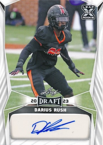 DARIUS RUSH 2023 Leaf Draft Football AUTO RC COLTS | eBay