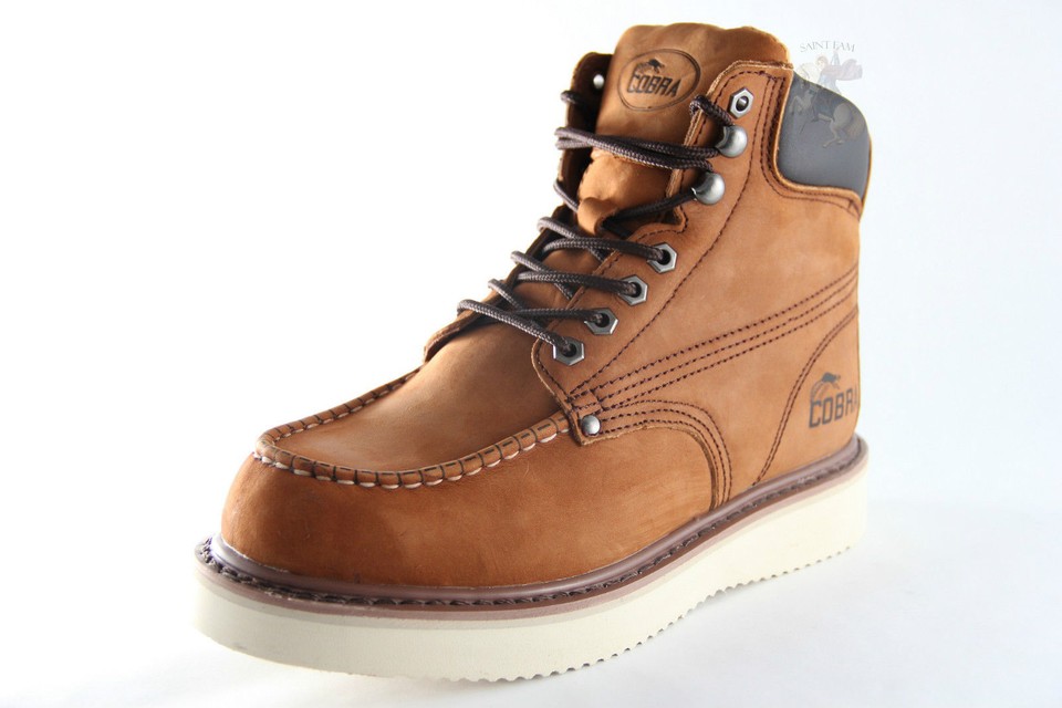 Men Work Boot Cobra C11M Brown Genuine Leather Goodyear Welt ...