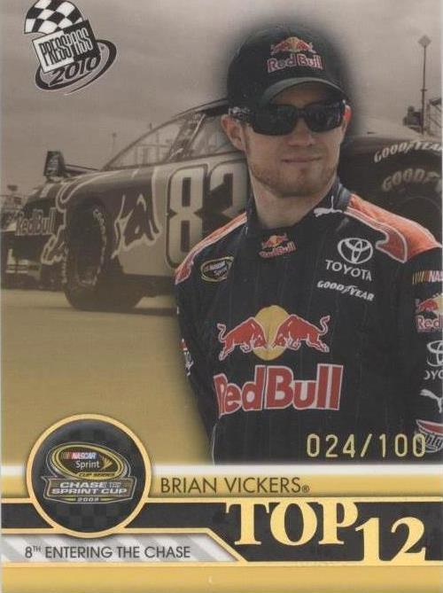 2010 Press Pass - Top 12 Brian Vickers #116 Holofoil /100 for sale ...