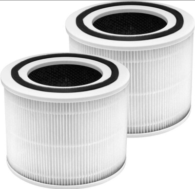 2 Pack Replacement Air Purifier Filter for Levoit Core 350, 300, 300-RF ...