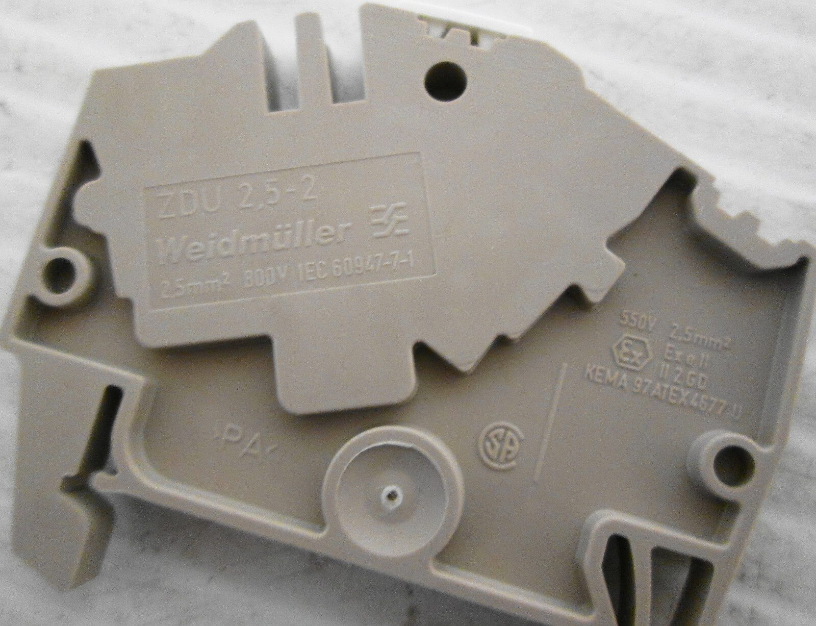 Weidmuller ZDU 2.5-2 Terminal Blocks (Lot of 20) | eBay