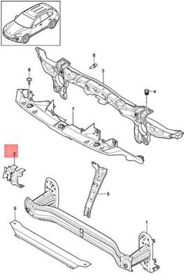 Genuine PORSCHE Cayenne 92A Setting Device Left 95850587900 | eBay