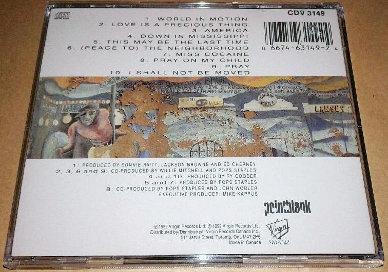 POPS STAPLES-PEACE TO THE NEIGHBORHOOD-CD-(Rhythm & Blues,STAPLE ...