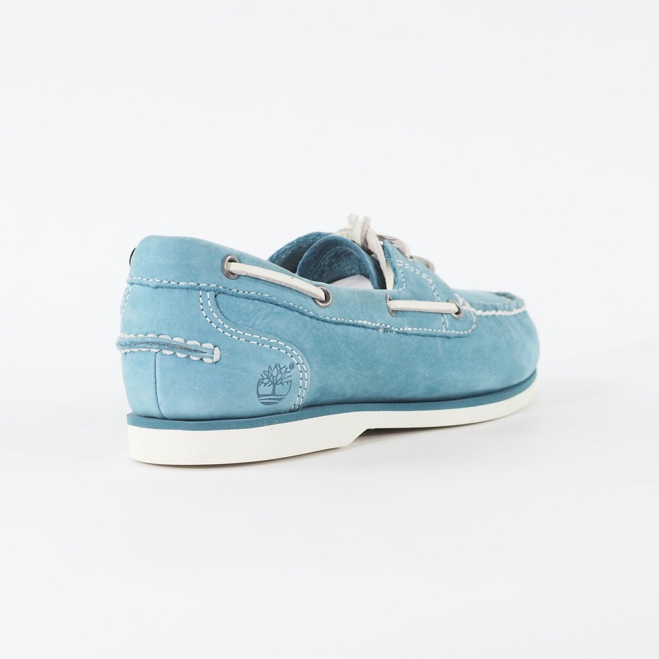Womens Timberland Classic 3936R Dark Teal Leather Lace Up Casual Boat ...
